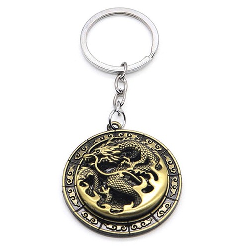 Dragon God Keychain Fashion Vintage Dragon Pendant Chinese Animal Key ...