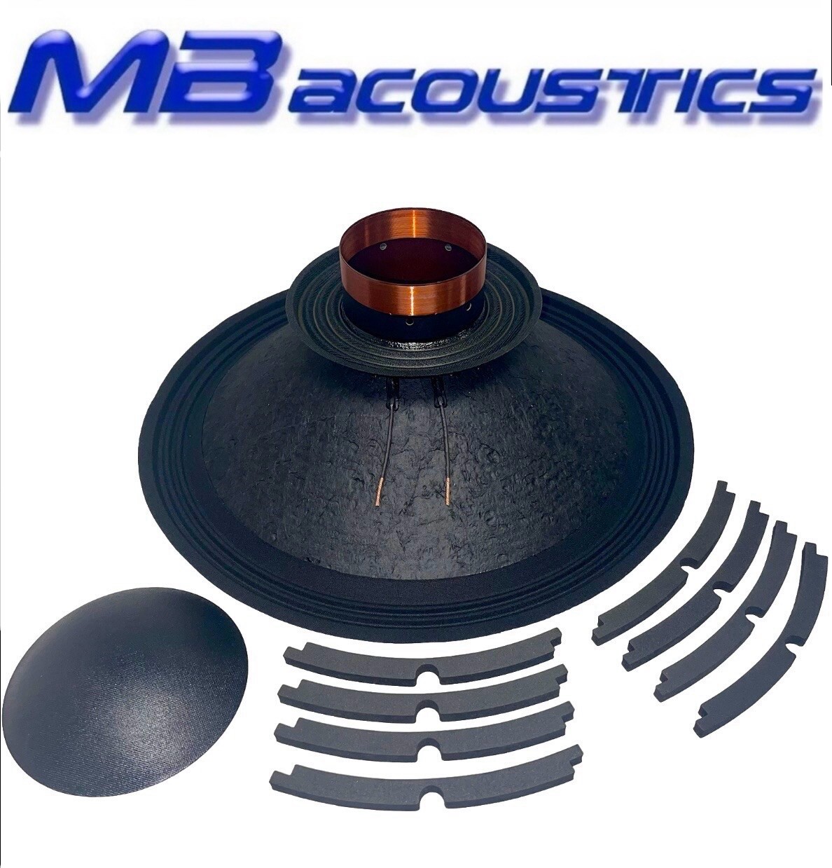 Original Assembled Recone Kit, 4” VC for MB Acoustics 18" PA Woofer MB ...