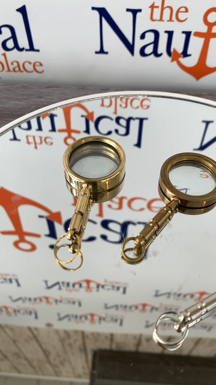 Antique Finish Brass Magnifying Glass - Mini Magnifier -Necklace ...