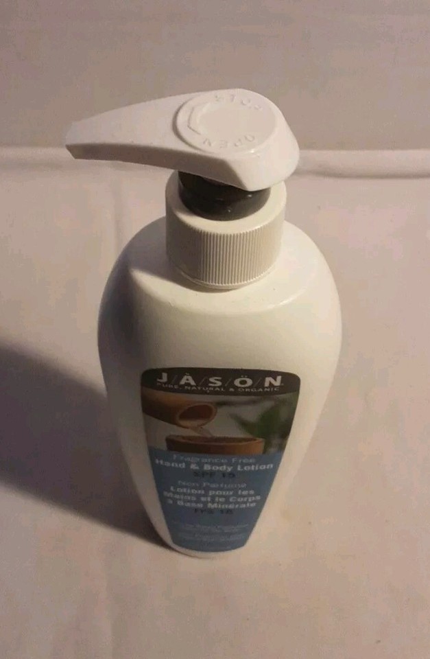 Jason HAND BODY LOTION SPF15 Fragrance Free Mineral Based Body 8.5 oz ...