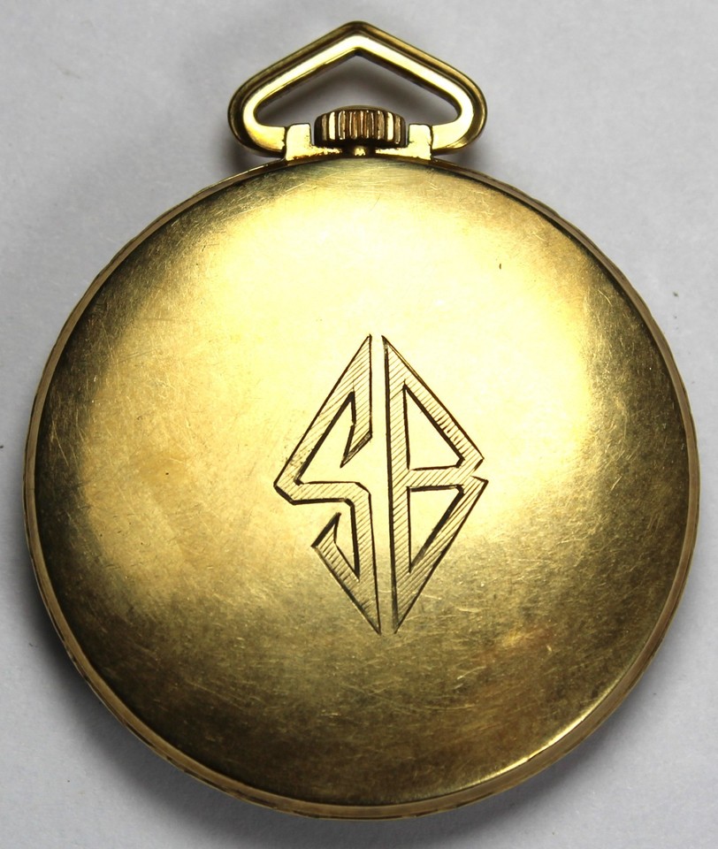 1949 Elgin Grade 546 10s 15j 10k Rolled Gold Plate RGP Pocket Watch ...