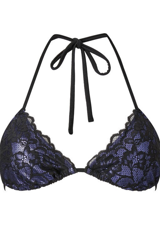 Ann Summers Dark Waves Triangle Bikini Top Size 12 Purple RRP £24 | eBay UK