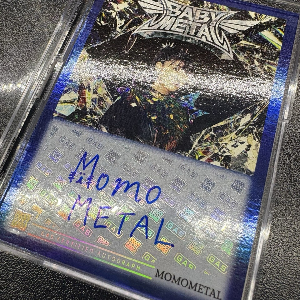 BABYMETAL x GAS Metal Forth COMPLEX MOMOMETAL AUTOGRAPH SIGNED BLUE 2/ ...