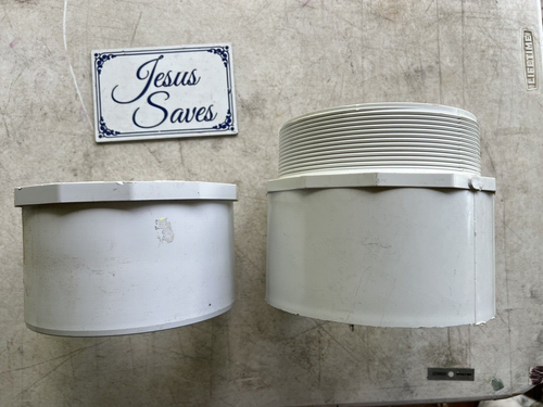 2- LASCO D-2466 PVC ADAPTER & BUSHING 6" SCH 40 | eBay