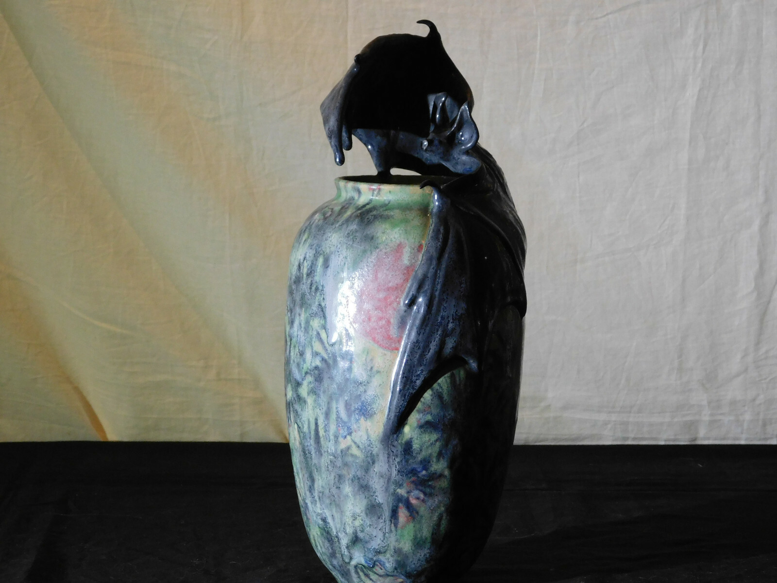 Richard Freiwald Studio Art Pottery Bat & GOTHIC BloodMoon Bat ...