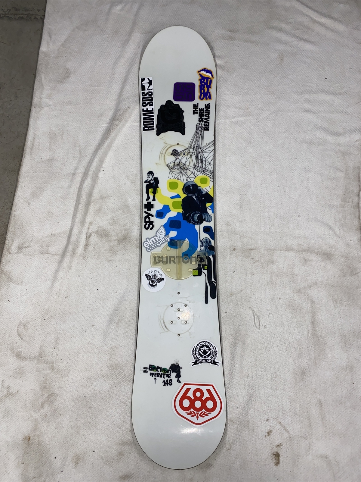 White Burton Snowboard