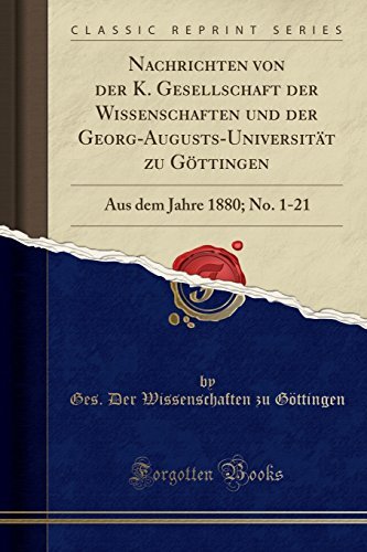 Nachrichten von der K. Gesellschaft..., Göttingen, Ges. 331269775 | eBay.de
