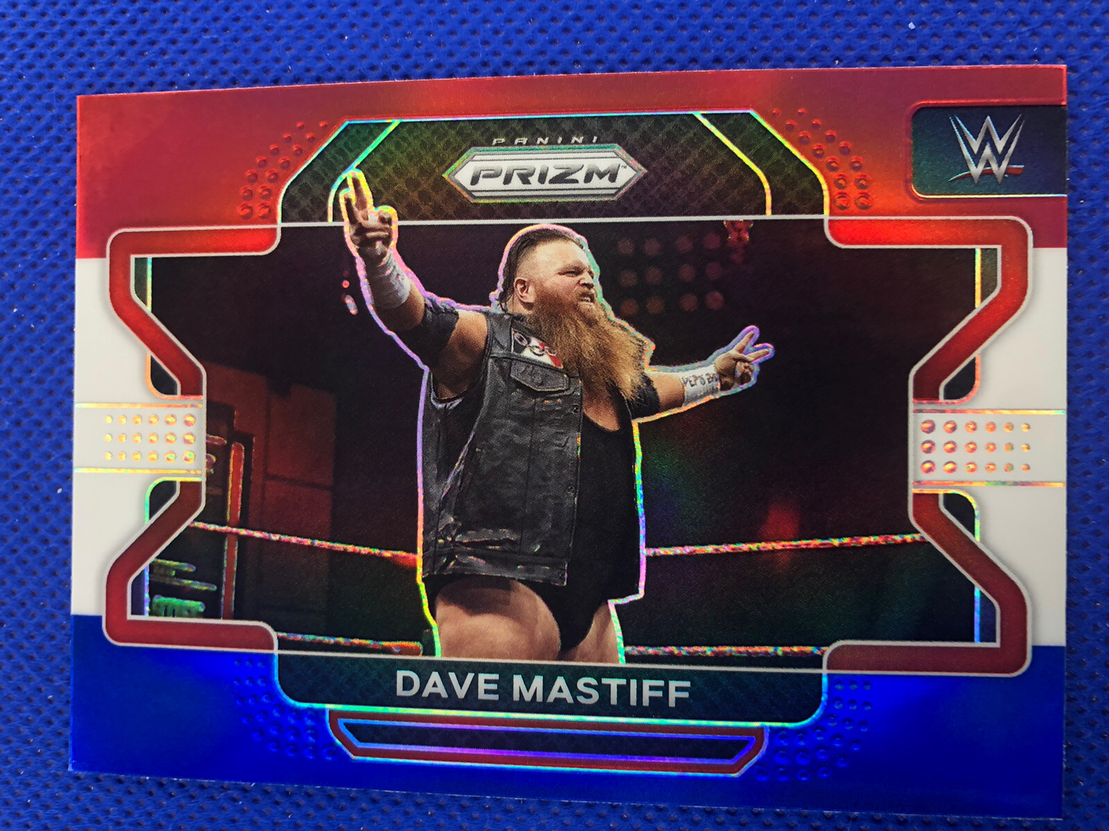 2022 #21 Dave Mastiff Panini Prizm WWE UK Red White Blue Prizm | eBay