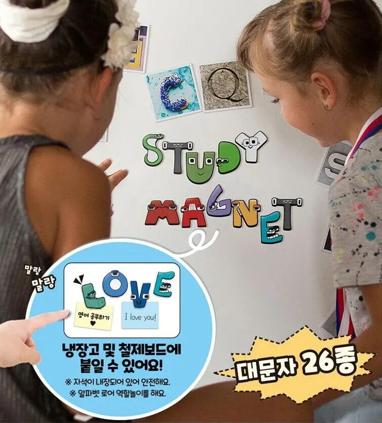 Alphabet Lore Academy Magnet Play Set Baby Kids Infant English Learning ...