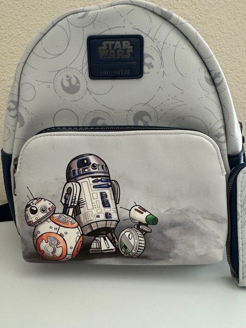 STAR WARS DROIDS MINI LOUNGEFLY BACKPACK AND MATCHING WALLET | eBay