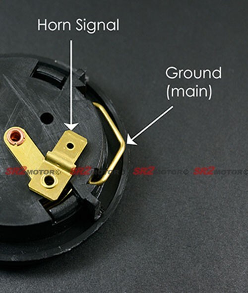 Universal JDM Bb Conversion Style Steering Wheel Hub Push Horn Button ...