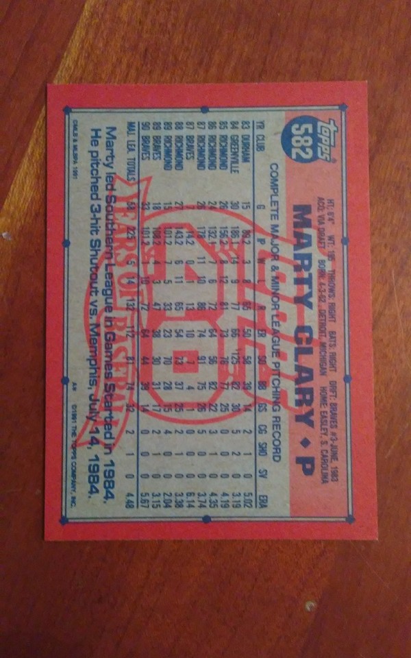 1991 Topps Desert Shield #582 Marty Clary ***Rare High End*** | eBay