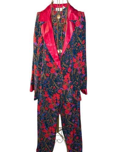 Victoria’s Secret Vtg Gold Label 3pc Paisley Roses Size L Robe ...