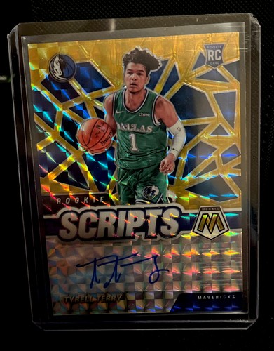 2020-21 Panini Mosaic - Rookie Scripts Green Ice Prizm #RS-TYT Tyrell ...
