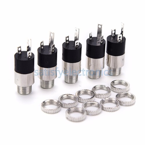 10Pcs PJ-392 3-Pin 3.5mm Stereo Headphone Audio Jack Socket Plug With ...