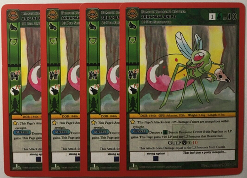 METAZOO 1ST. EDITION 4X ARKANSAS SNIPE 95/163 NIGHTFALL NEAR MINT ...