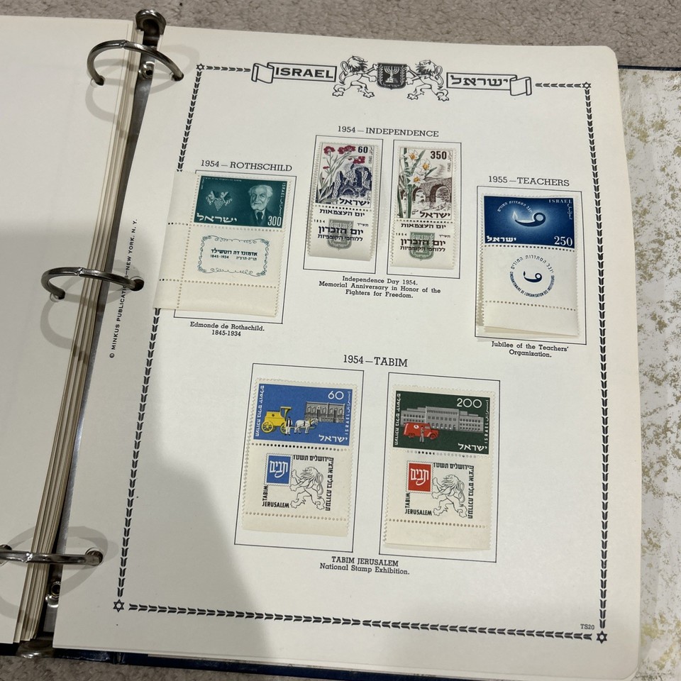 Israel 1948-1967 Incomplete Mint Stamps Album Tabs & Covers | eBay