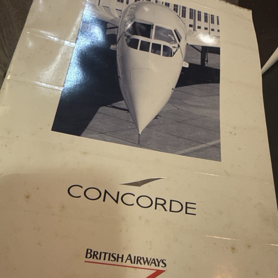 Concorde Flight Pack Stationary Folder Brochure Postcards Notebook ...