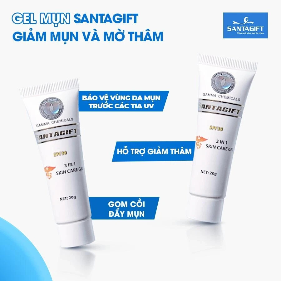 Gamma SANTAGIFT (E03/27) acne reduction cream in gel form 20g -helps ...