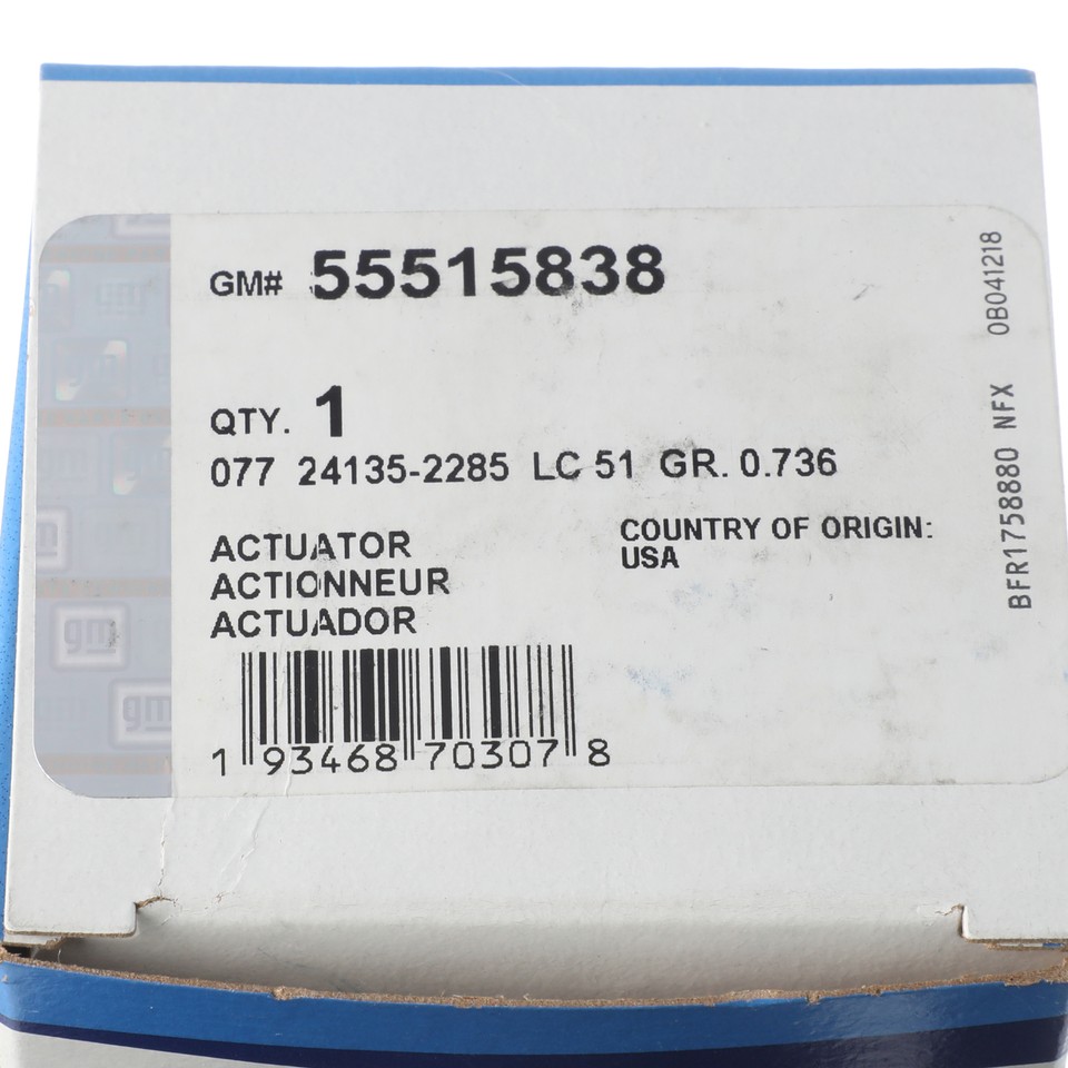 OEM NEW 19-24 Buick Cadillac Chevrolet Camshaft Lobe Position Actuator ...