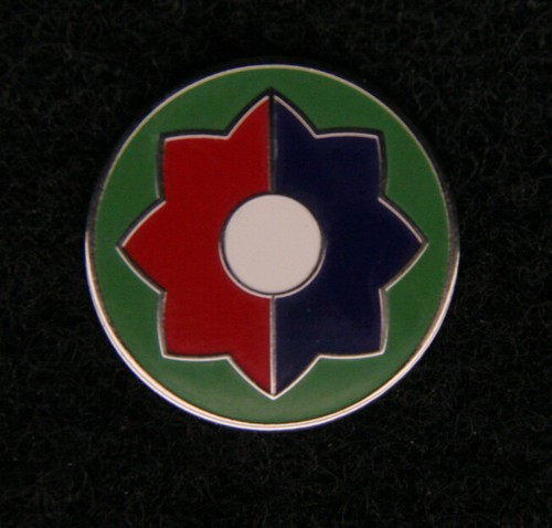 9TH INFANTRY DIVISION ID HAT LAPEL PIN Old Reliable FORT LEWIS WA US ...