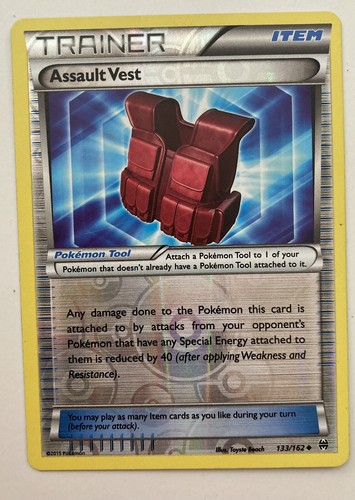 Pokemon XY Breakthrough Assualt Vest Uncommon Card 133/162 LP | eBay