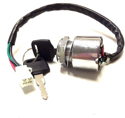 IGNITION KEY LOCK SWITCH 4 WIRE ATV QUAD 4 WHEELER | eBay