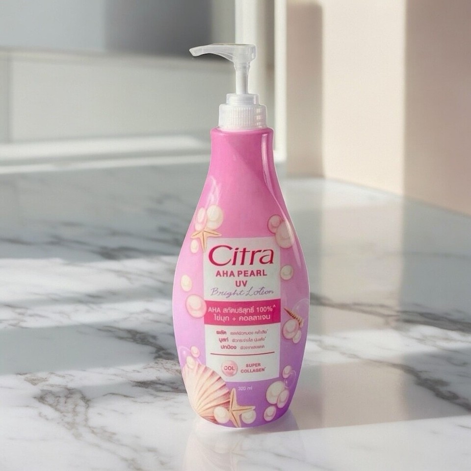 Citra AHA Pearl UV Bright Lotion Collagen 2x300ml Skin Whitening ...