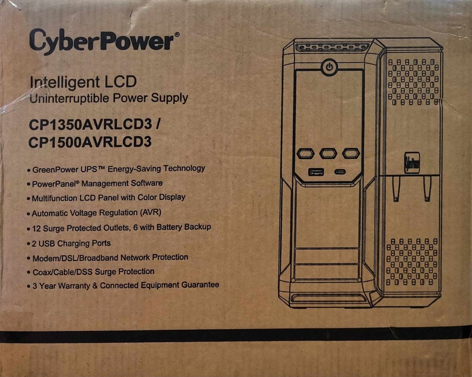 CyberPower: CP1500AVRLCD3 LCD Power Supply - NEW IN SEALED BOX! | eBay