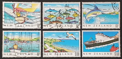 New Zealand 1989 'Heritage -3rd issue. The Sea' SG1524/9 Set of 6 used ...