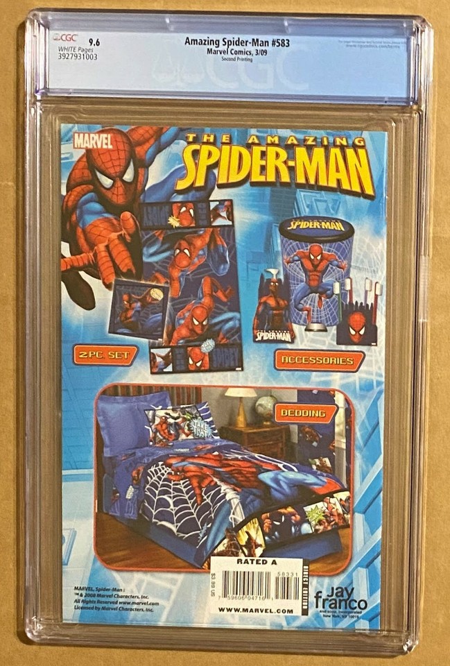 THE AMAZING SPIDER-MAN #583 (2009) Marvel Comics BARACK OBAMA 2nd Print ...