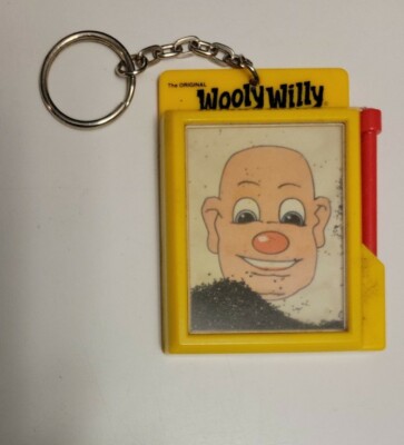 Vtg WOOLY WILLY Face Game Keychain Key Ring | eBay