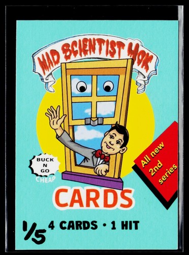 Mad Scientist 40K Garbage Pail Kids Spoof CHASE SP #d 1/5 Wrapper Pee ...