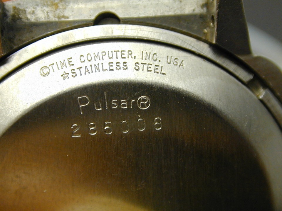 PULSAR TIME COMPUTER STAINLESS STEEL WATCH 47X 42 MM | eBay