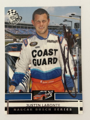 2005 Press Pass Justin Labonte Auto Signed #47 Nascar Card | eBay
