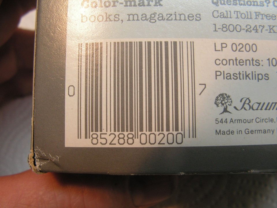 Plastiklips Assorted Color LP-0200, SMALL Box of 1000. NEW! UNOPENED ...