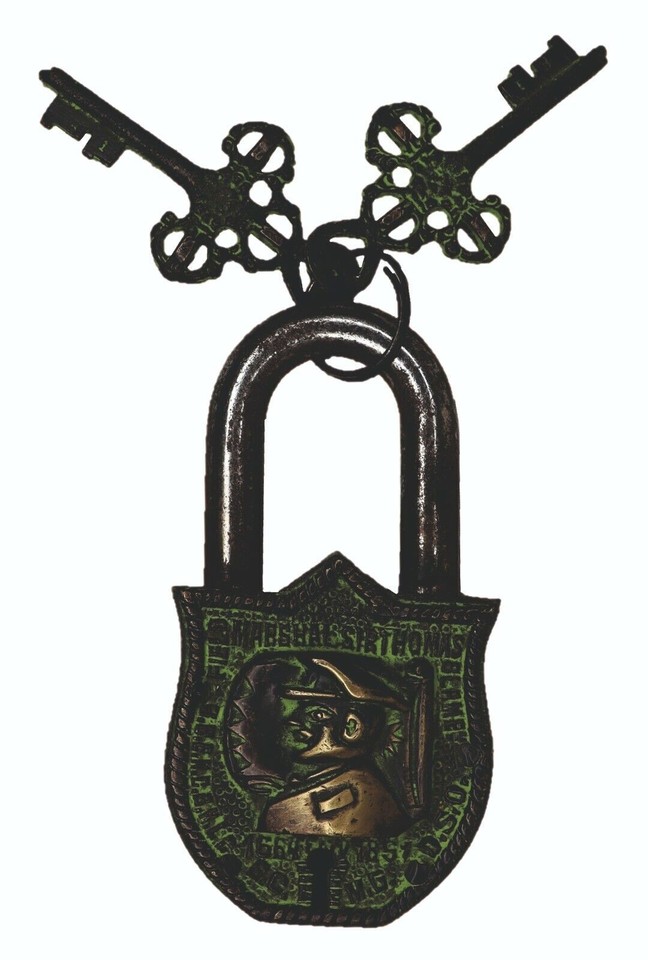 Marshal Sir Thomas Engraved Door Lock Victorian Style Handcrafted Brass ...