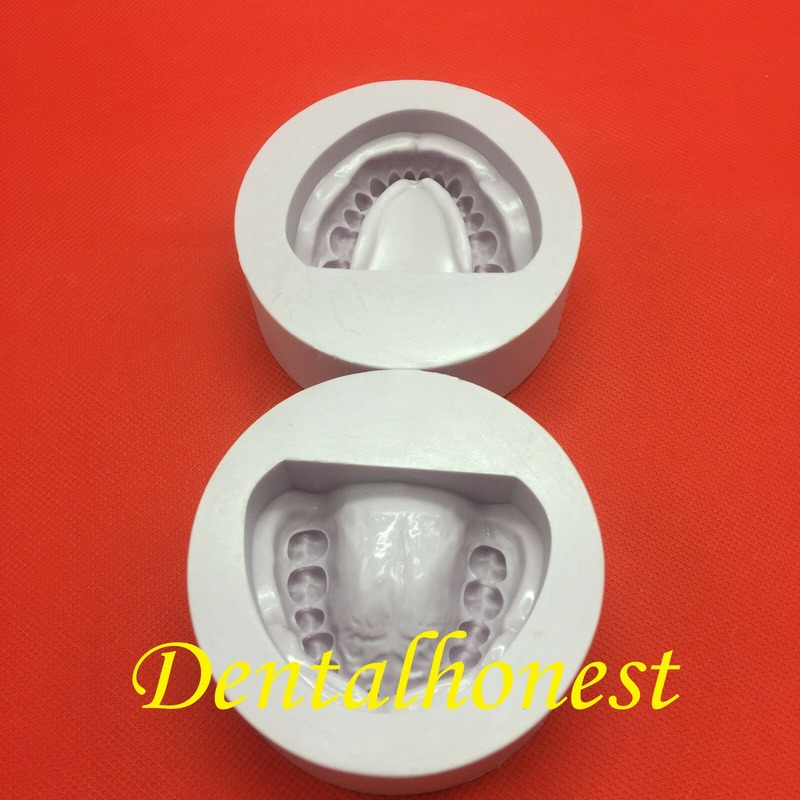 2pcs/set Dental Plaster Model Mold Mould of Edentulous Jaw Complete ...