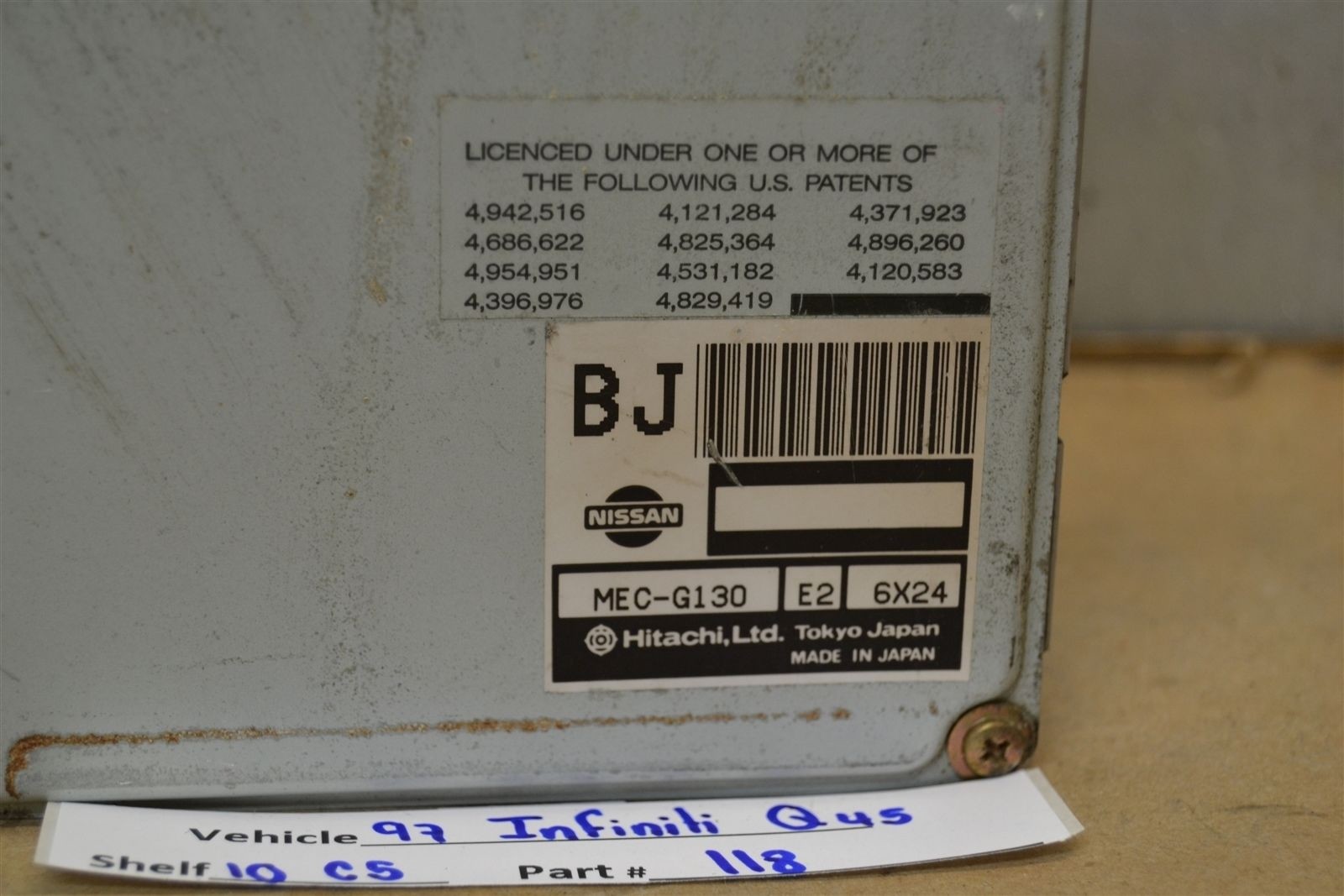 1997 INFINITI Q45 Engine control unit ECU MECG130E2 Module 18 10C5 | eBay