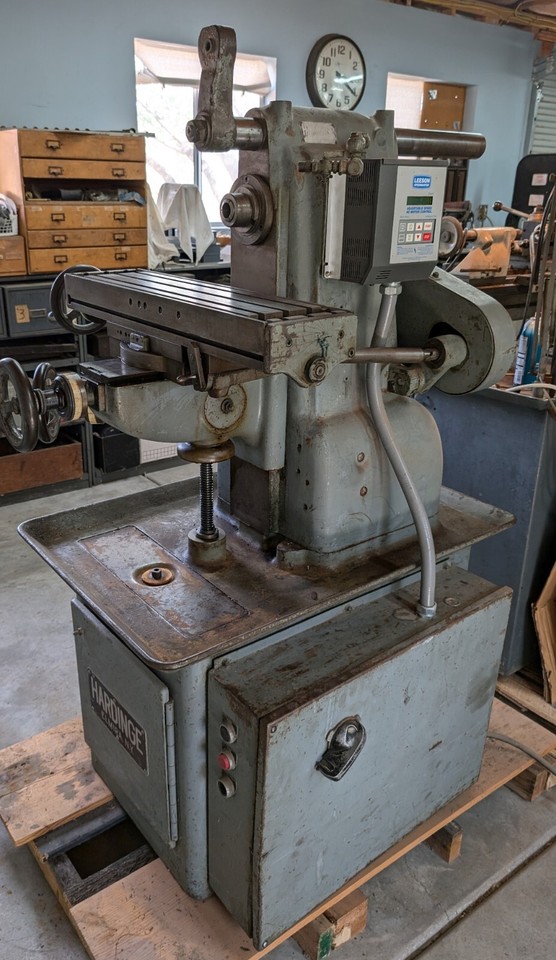 Hardinge Universal Mill UM, 110-1850 RPM, 6" x 25" Table, 120/240V ...
