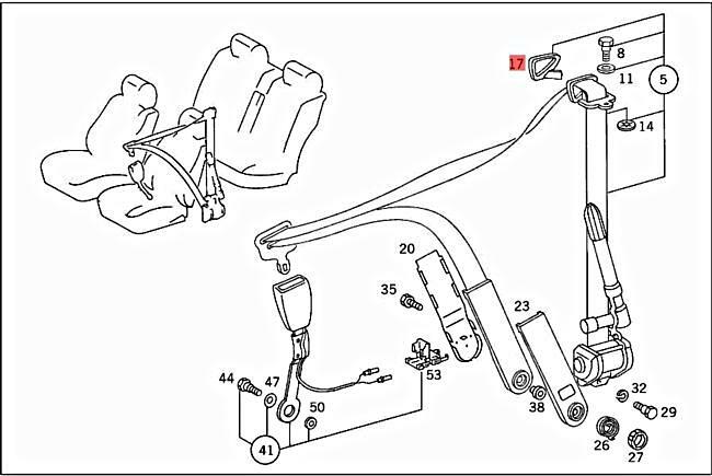 Genuine MERCEDES A124 C124 CABRIOLET A124 COUPE C124 Guide 1248680322 ...