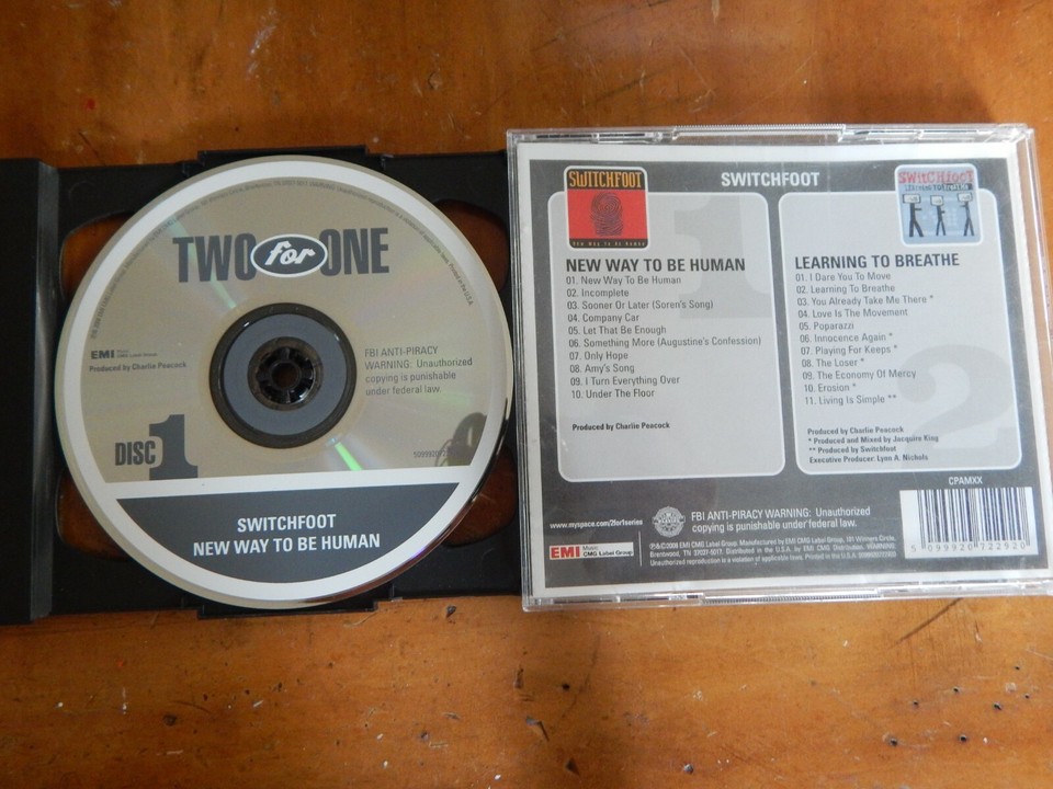 SWITCHFOOT Two For One Learning To Breathe / New Way To Be Human ...