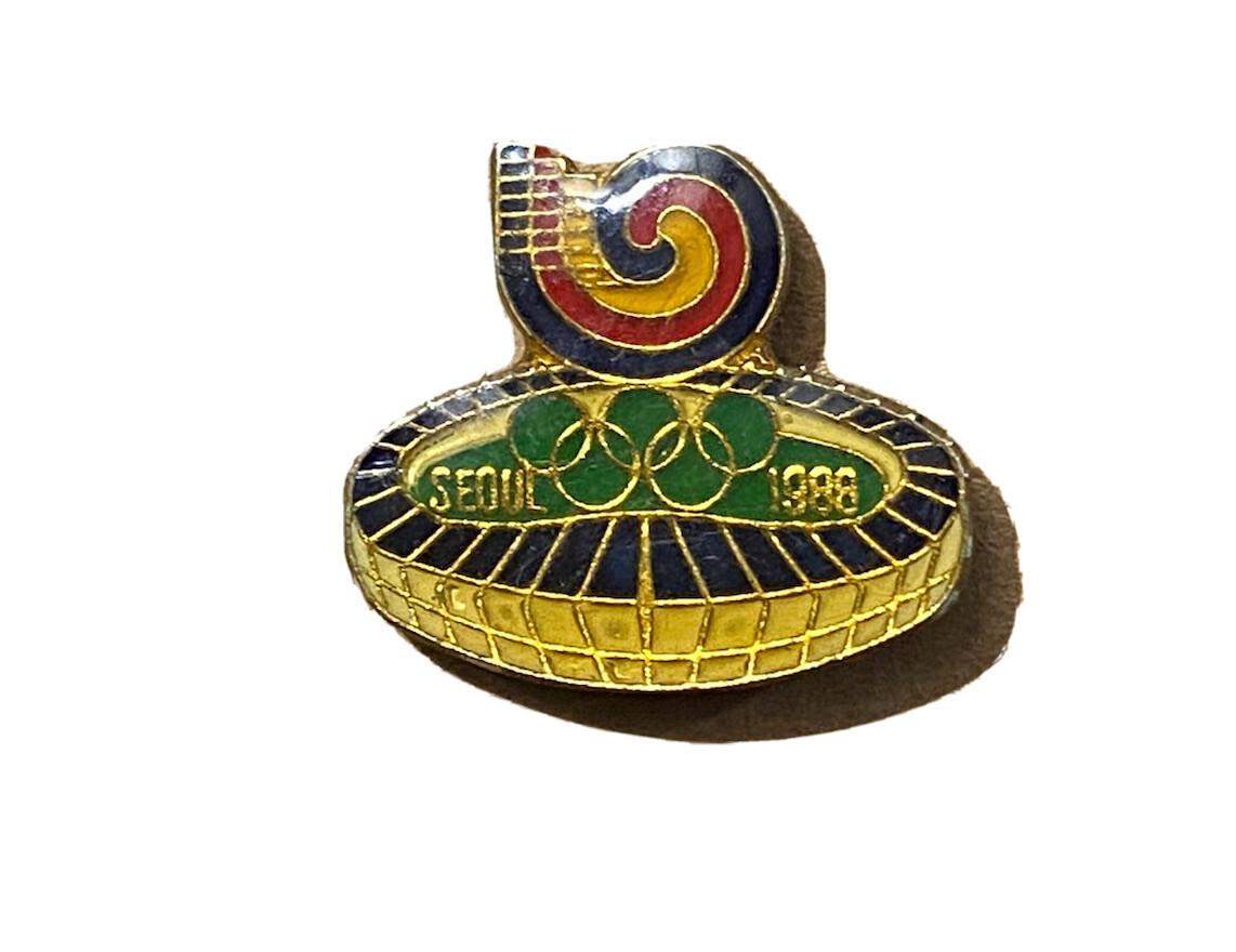 Vintage Olympics Seoul Pin 1988 Summer Games, Lapel Pin, Pin Back, Rare ...