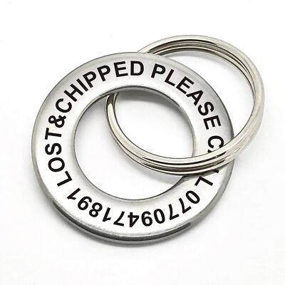 Personalised Dog Tag Custom Engraved Hollow Tags For Dog Cat Pet Name ...