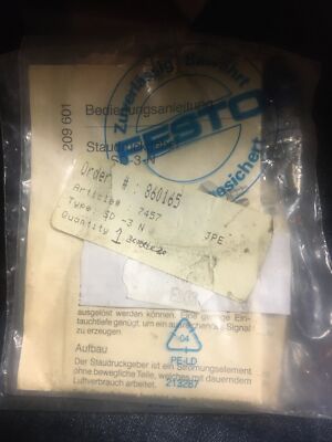 NEW FESTO SD-3-N BACK PRESSURE END STOP SD3N Dynamic pneumatic Level ...