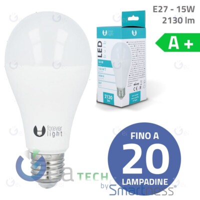 Ampoules LED E27 A65 18W 2130lm Lumière Chaude Froide Naturel IP22 ...