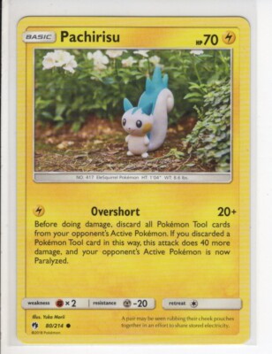 PACHIRISU LOST THUNDER SET POKEMON CARD 80/214 NM/M | eBay