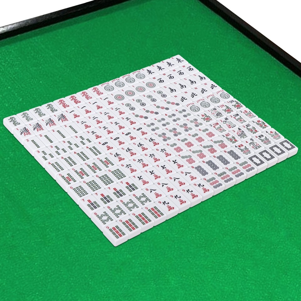 American Mahjong Set 166 Tiles 4 Colors Pushers/Racks Mahjong Set W ...