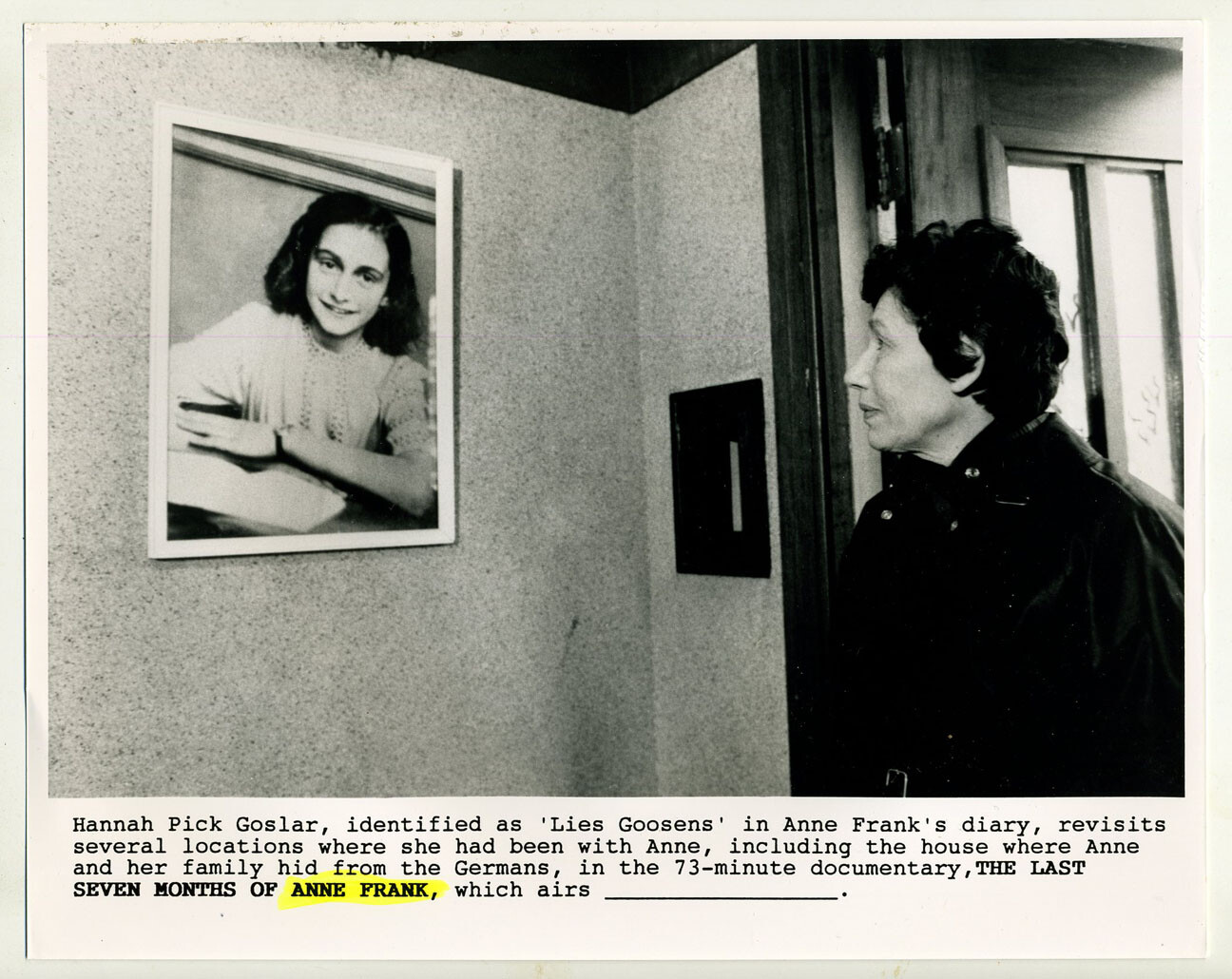 Last Seven Months Of Anne Frank