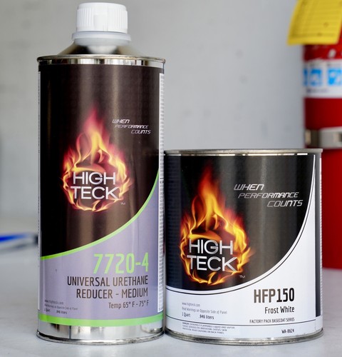 HIGH TECK HFP150 GM WA8624 FROST WHITE BASECOAT AUTO PAINT QUART SIZE ...